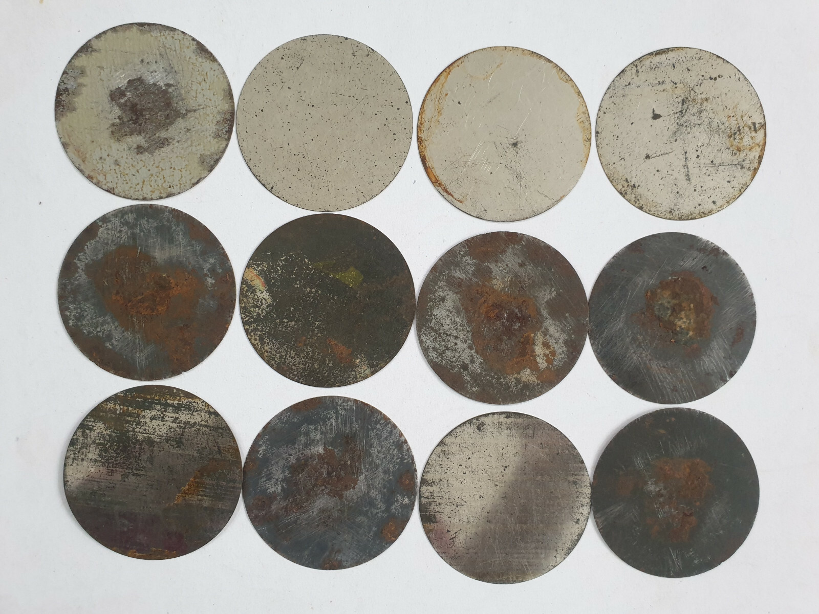 12pc x India Vintage Tin Can Lids - Amazing Graphix - All Different (12 ...