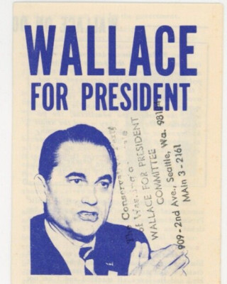 Vintage George Wallace For President Pamphlet Democrat | eBay