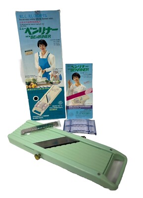 Vintage Green BENRINER Cooking Vegetable Slicer Japanese Japan Mandolin ...