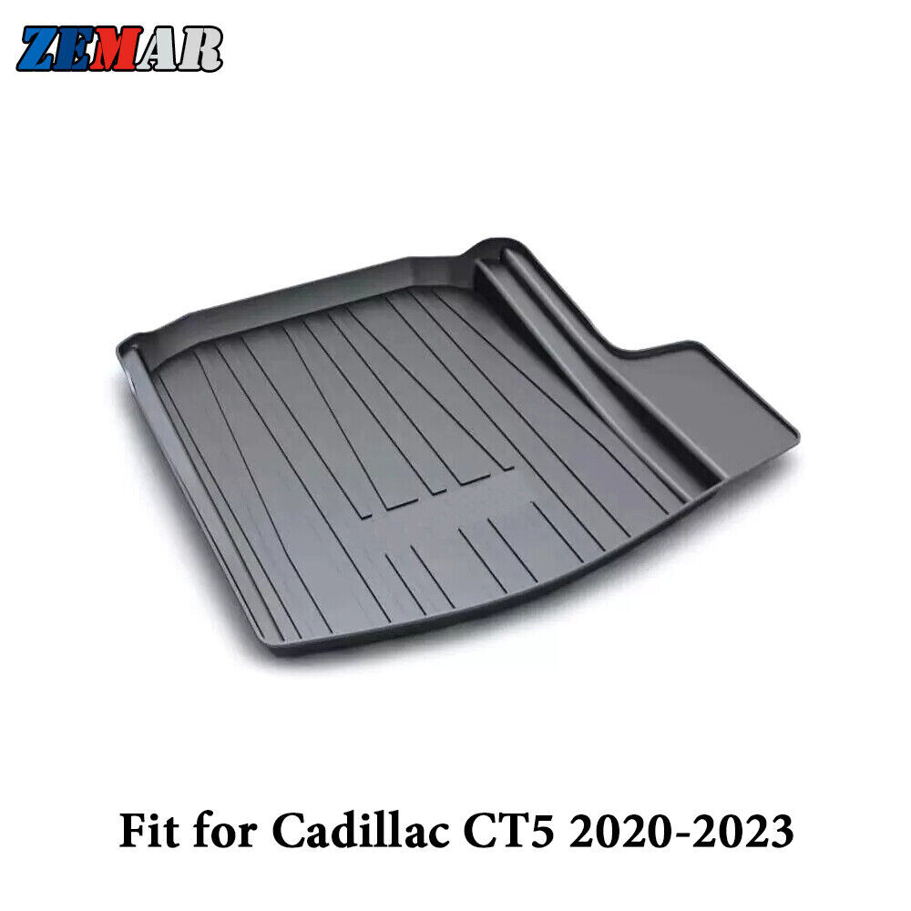 TPO Trunk Floor Mat Boot Tray For Cadillac CT5 2020-2023 All Weather ...