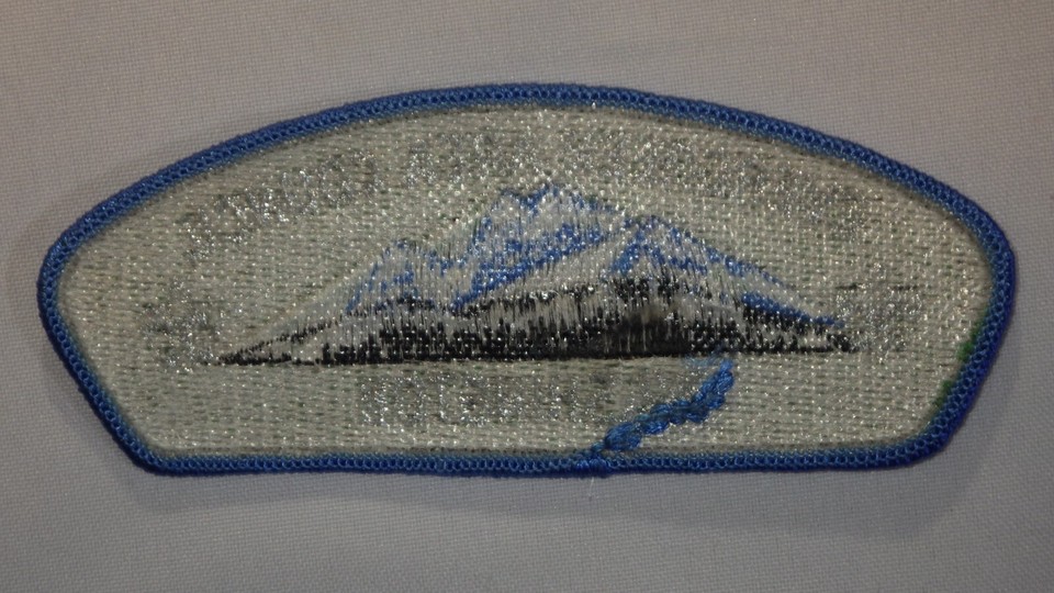 Boy Scouts BSA EVERGREEN AREA COUNCIL WASHINGTON Silver Mylar Shoulder ...