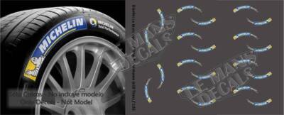 Decals Neumáticos Michelin Total Performance 1:43 1:32 1:24 18 Tire ...