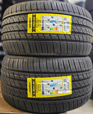 2X NEW SONIX L ZEAL56 285/35 ZR18 XL 101W TYRES 285 35 18 2853518 C+B ...