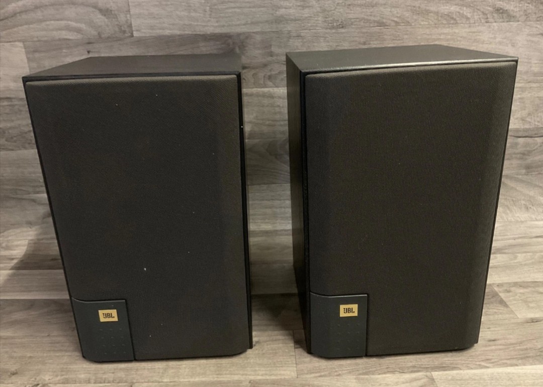 JBL J520M Studio MONITOR BOOKSHELF SPEAKERS (2) Black - 8 OHMS - MADE ...