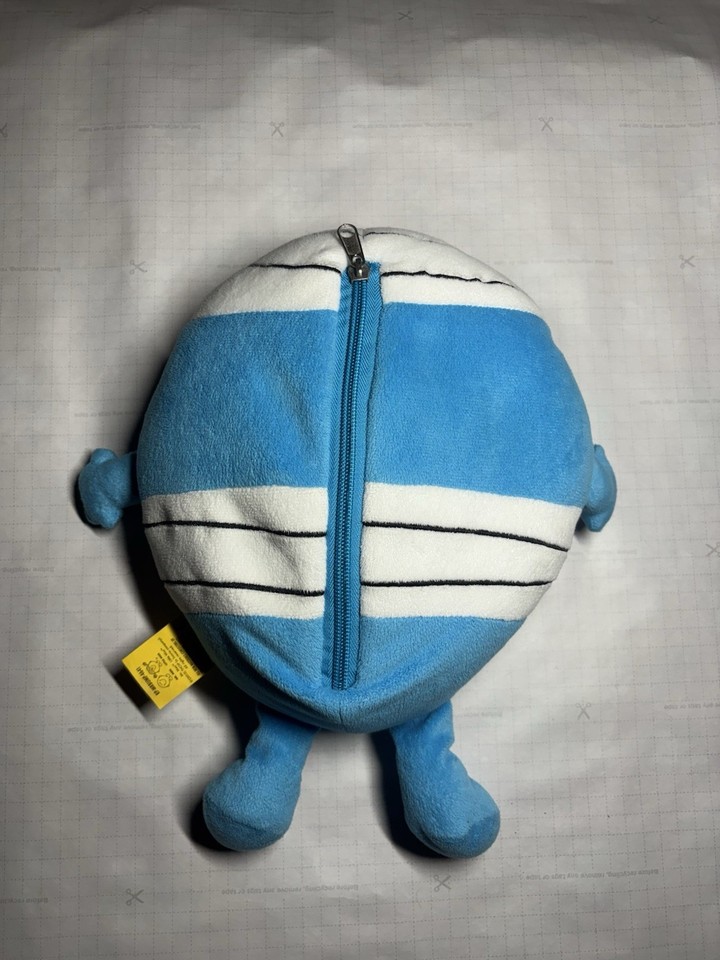 Mr Bump 2-in-1 Reversible Travel Neck Pillow & Cushion Plush Soft Toy ...