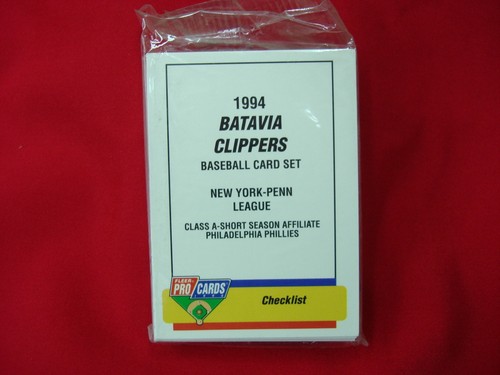 1994 BATAVIA CLIPPERS FLEER PROCARDS MIiLB TEAM SET PHILADELPHIA ...