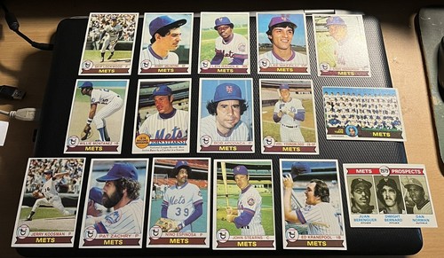 1979 Topps New York Mets Low-Mid Grade 16-Card Vintage Team Lot - All ...