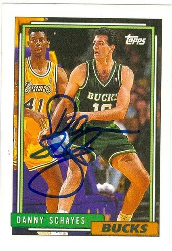Danny Schayes autographed Basketball Card (Milwaukee Bucks) 1992 Topps ...