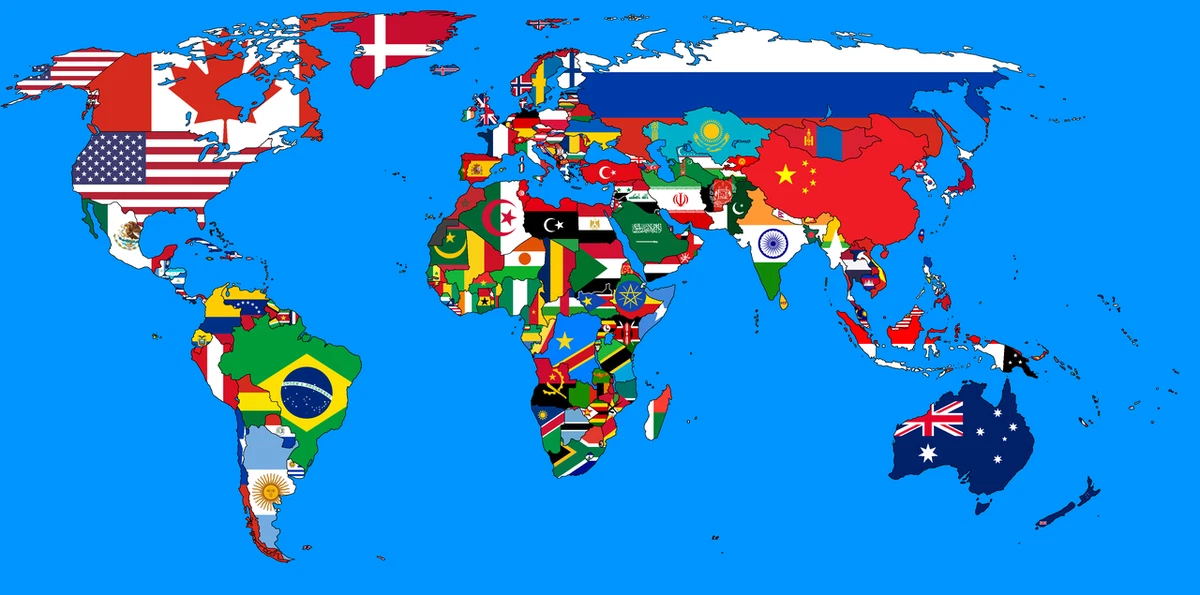 Flags Of The World Map