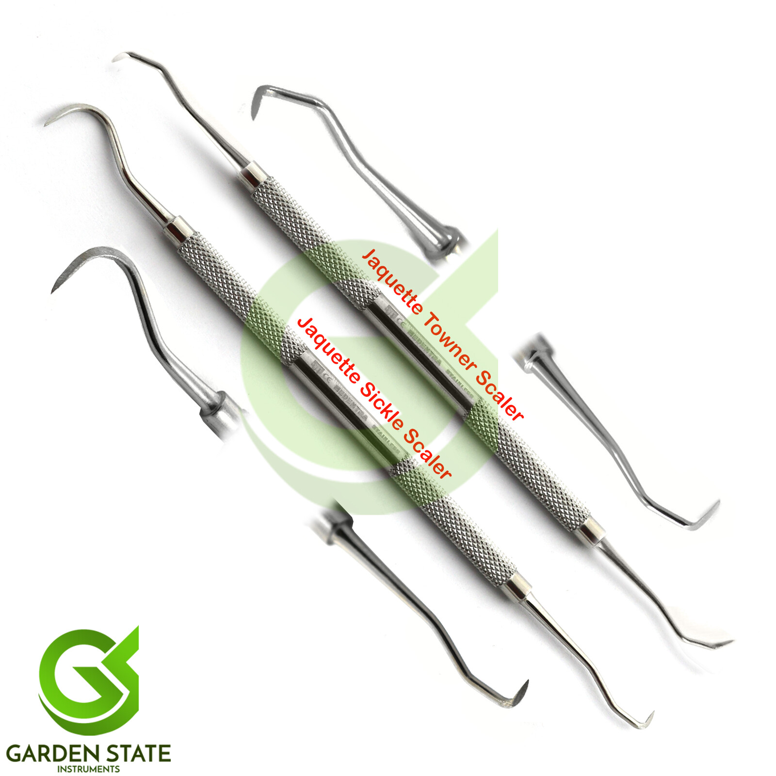 2Pcs Dental Hygienist Jaquette Towner Sickle Scaler Diagnostic Explorer ...