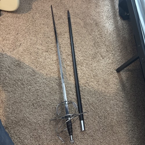 Rapier Sword- Swept Hilt- Stainless Steel-47" By Battling Blades | eBay