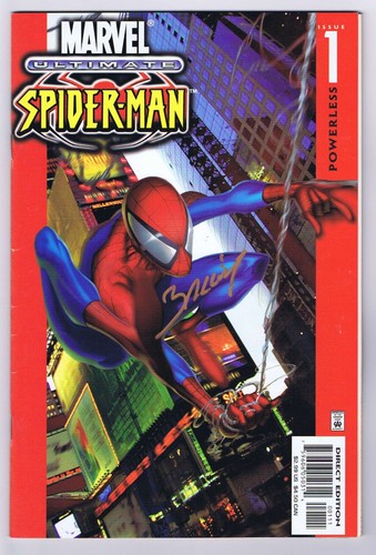 Ultimate Spider-Man #1 VF/NM Signed w/COA Mark Bagley 2000 Marvel ...