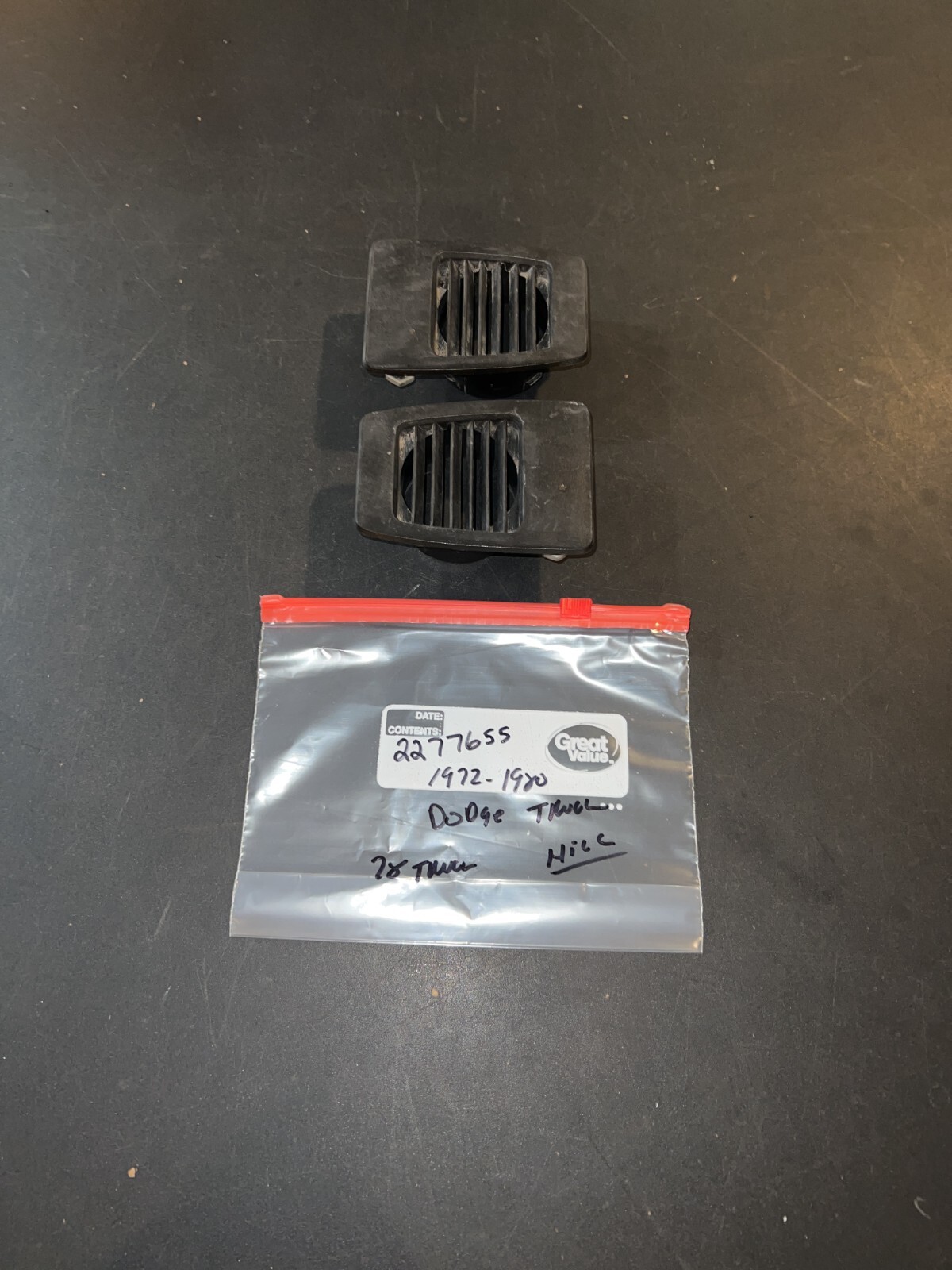 Mopar 1962-1965 B Body Dash Defroster Defrost Vent Pair Dark Tan ...