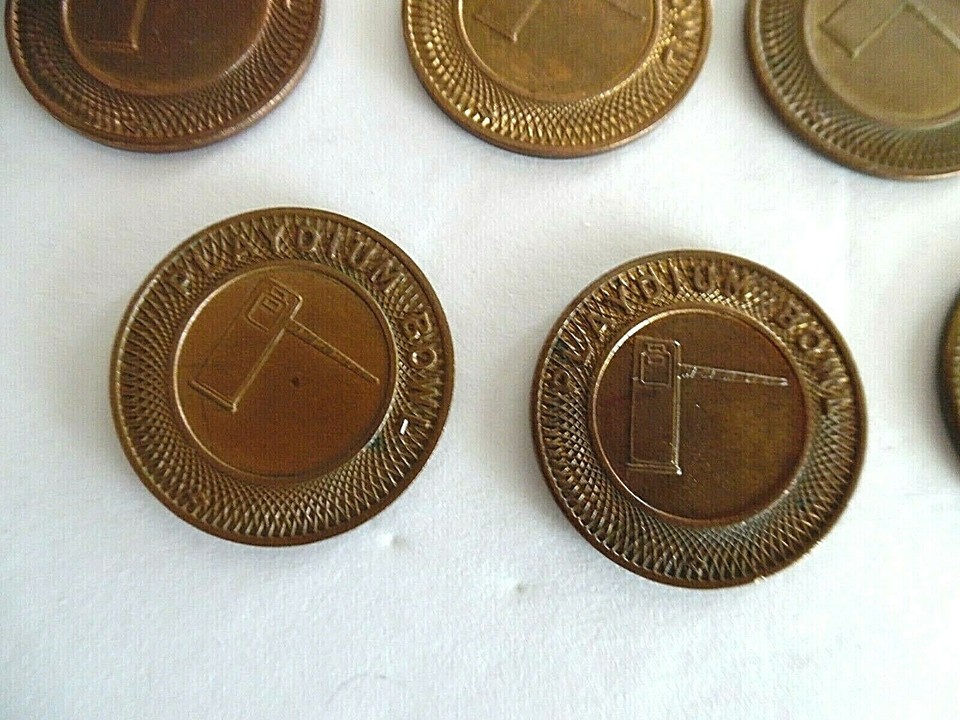 Lot Of 11 Playdium Bowl Parcoa Tokens | eBay