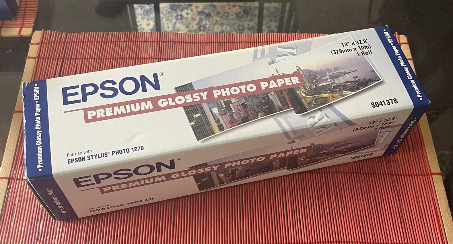 Epson S041738 Premium Glossy Photo Paper Roll 13" x 32.8' For Epson ...