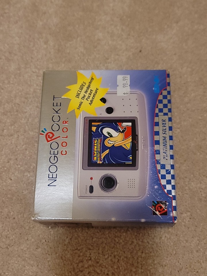 Neo Geo Pocket Color Silver Sonic System & Box NEOGEO NGPC USA TESTED ...