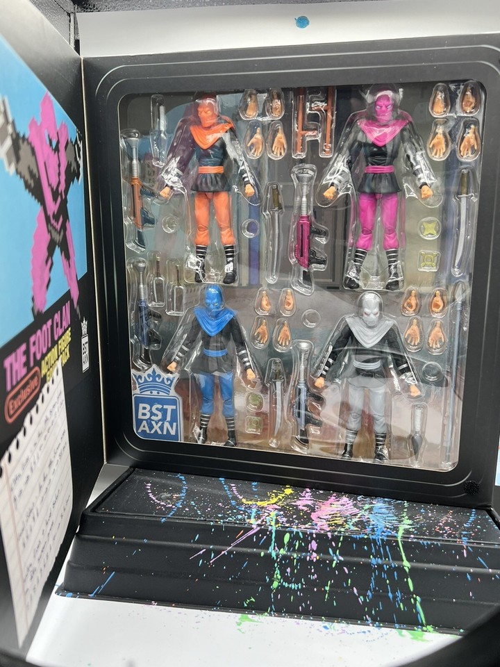 BST AXN TMNT The Foot Clan Exclusive Action Figure 4 Pack SEALED 2022 ...