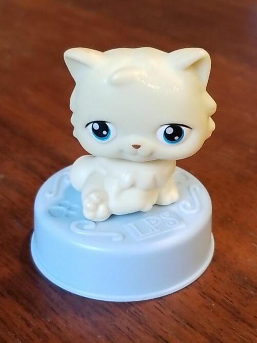 LPS #163 Special Persian Cat White Blue Eyes 2006 Littlest Pet Shop ...