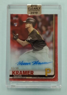 2019 Topps Clearly Authentic Kevin Kramer Auto Red Rookie RC #CAA-KK ...