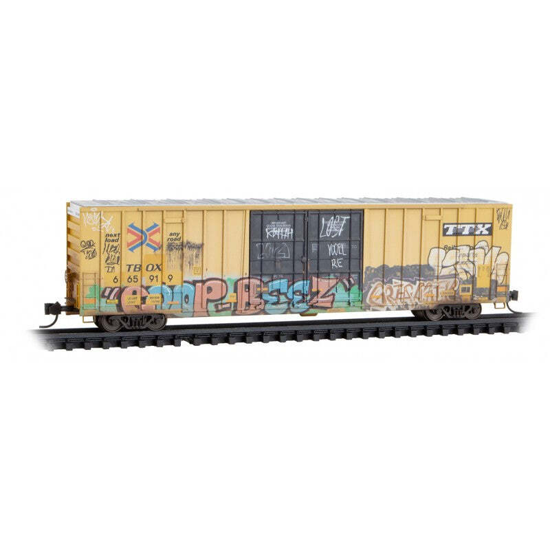 Micro Trains Line N Scale TTX TBOX 665919 Weathered Boxcar | eBay