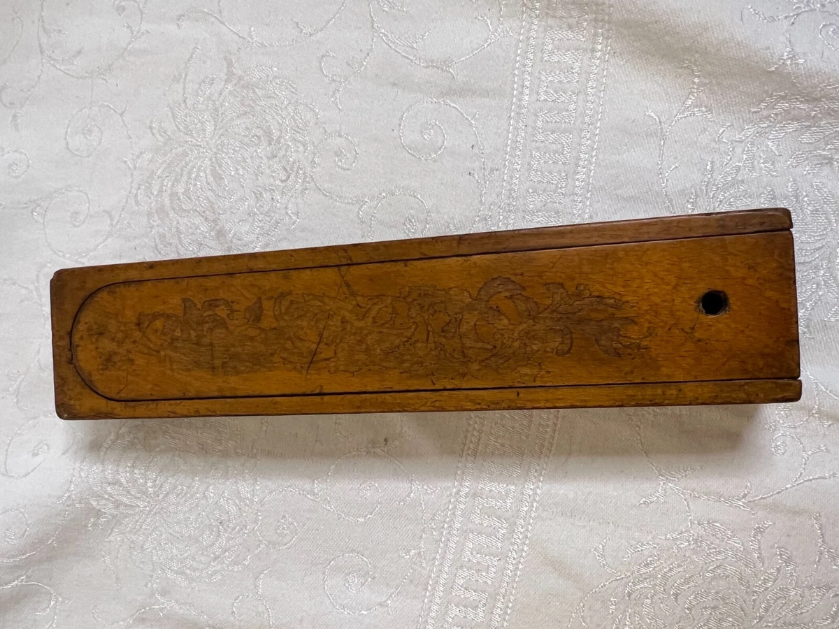 Vintage Wooden Pencil Box
