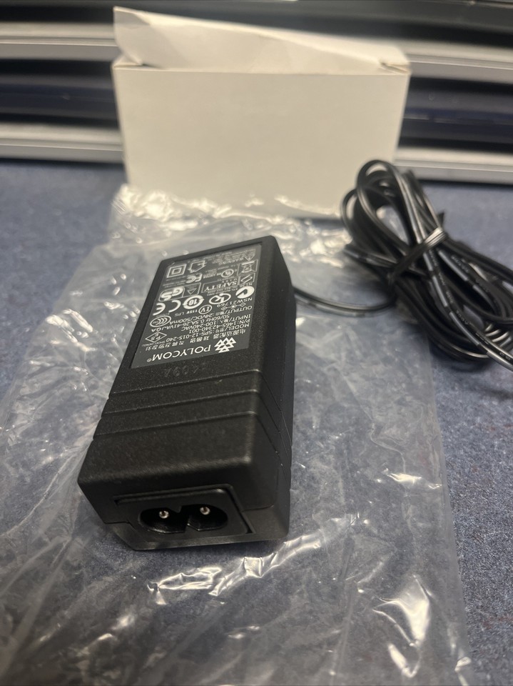 Polycom SPS-12-015-240 AC Power Supply Adapter Charger Cord Output 24V ...