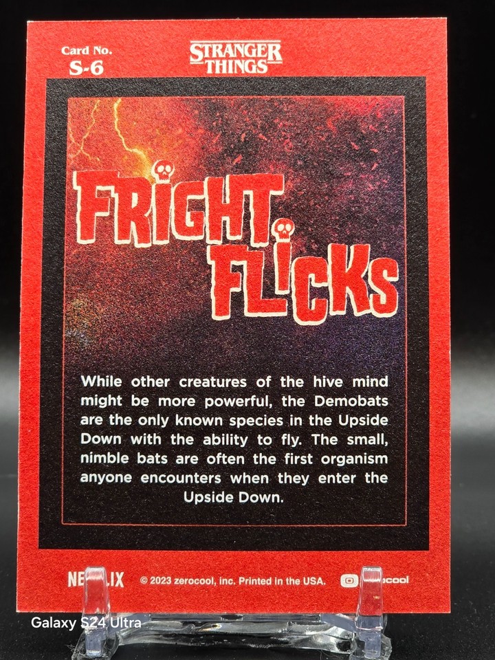 2023 Zerocool Stranger Things Fright Flicks Demobats #S-6 | eBay
