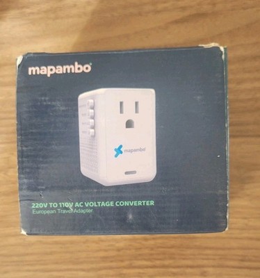 Mapambo 220V to 110V AC voltage converter US To Europe travel adapter ...