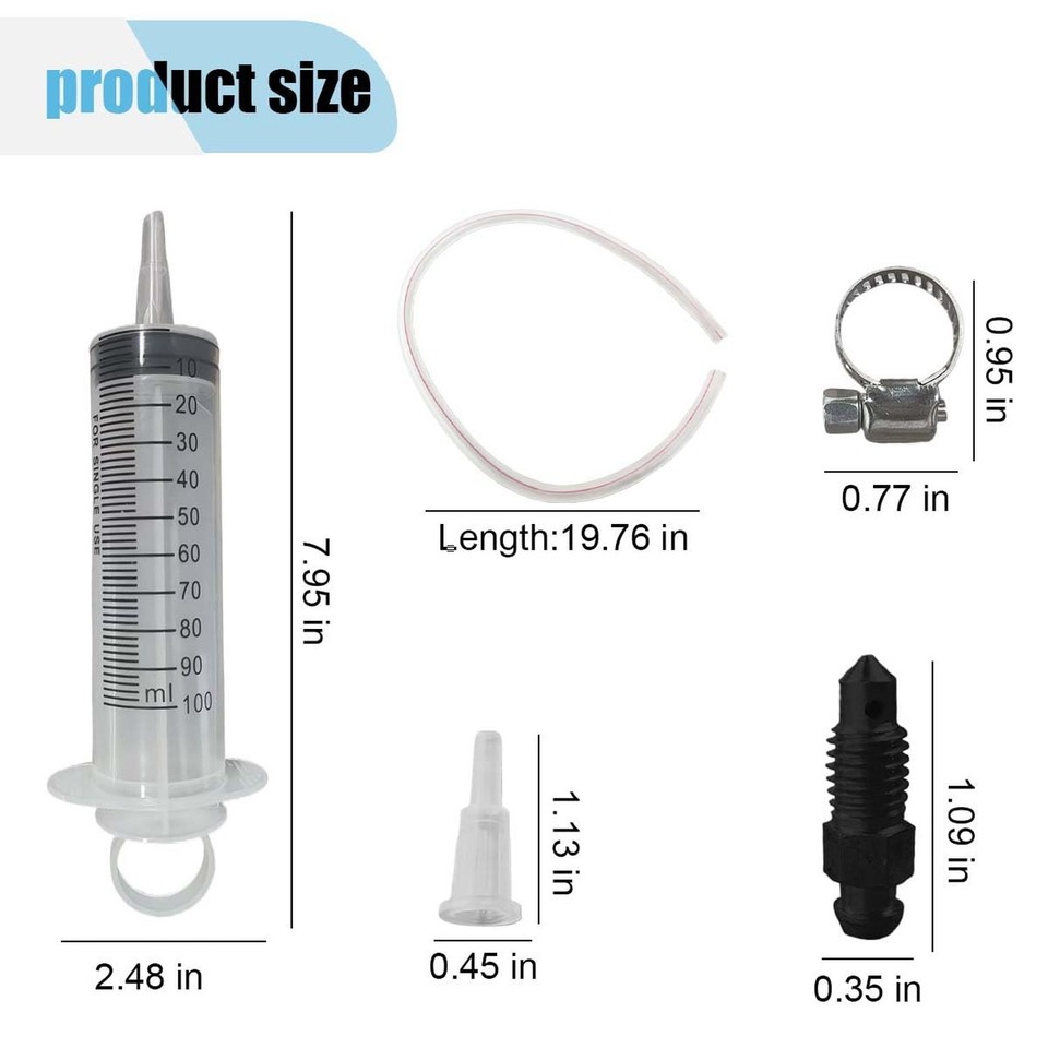 Brake Bleeder Kit, Motorcycle Brake Clutch Bleeder Tool with 100ML ...