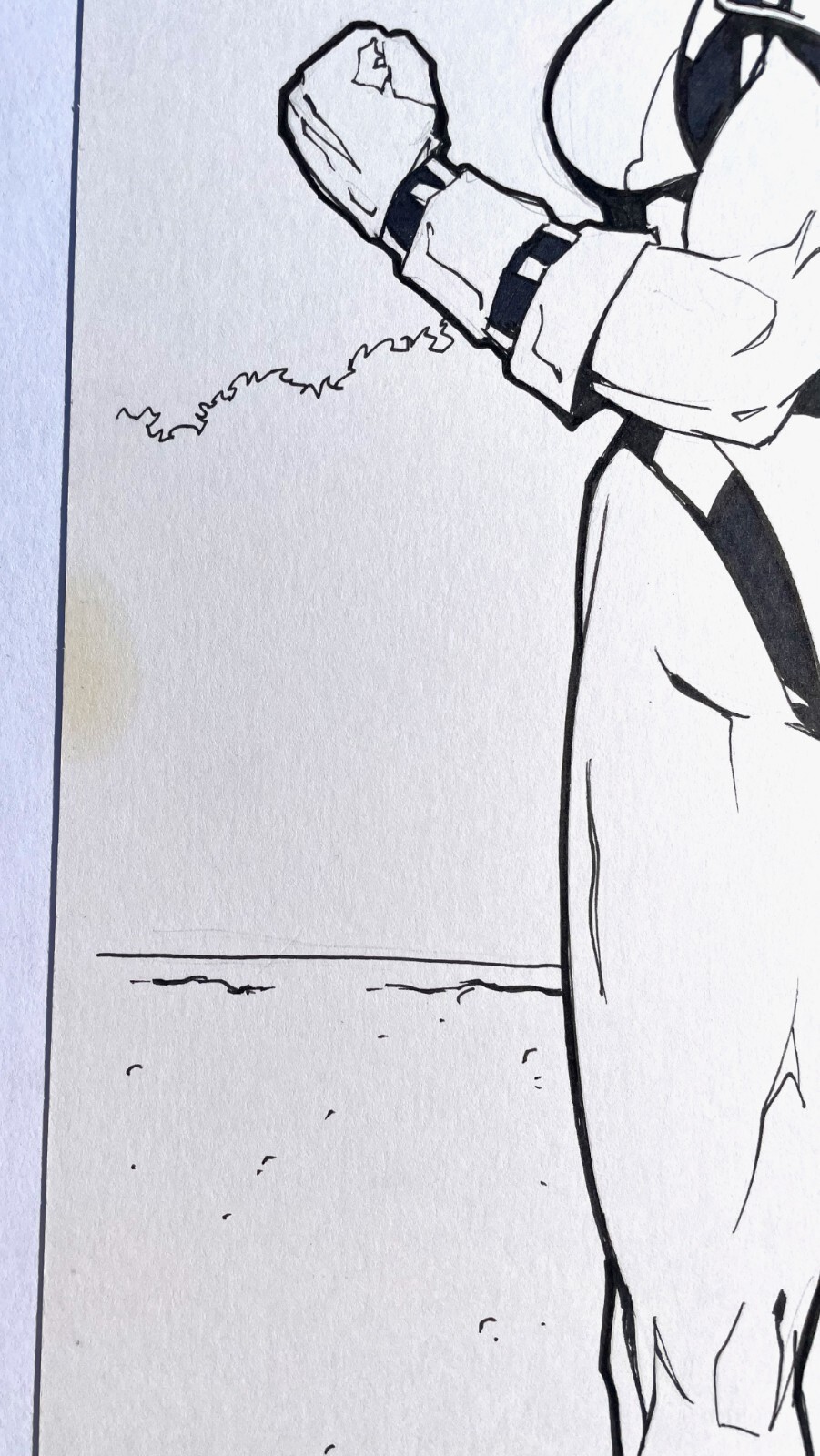 Signed Original Jim Calafiore Knockout DC'S Secret Six Inked Pinup 9X12 ...