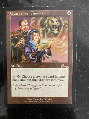 MTG Quicksilver Amulet Urza's Legacy 130/144 Regular Rare | eBay