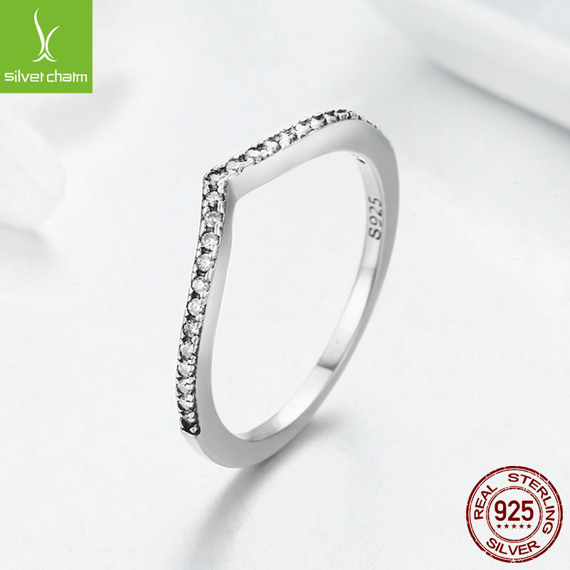 Authentic 925 sterling Pave CZ Shimmering Wish Rings For Women Luxury Jewelry | eBay