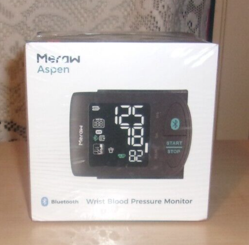 Meraw Aspen Blood Pressure Monitor Bluetooth Wrist Irregular Heartbeat ...