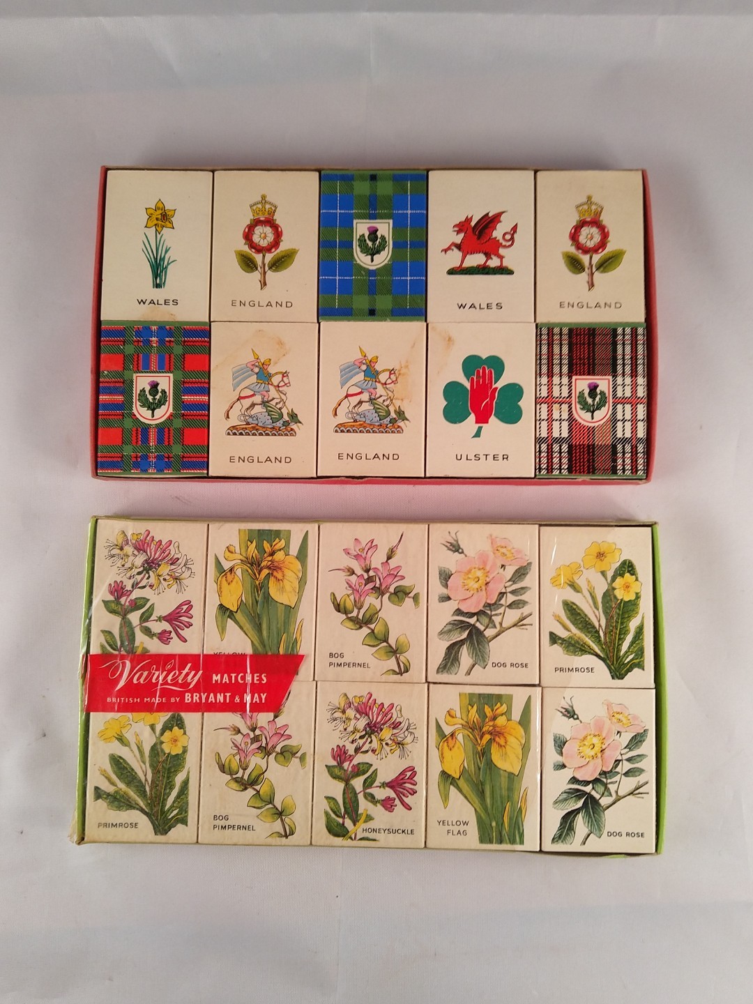 Vintage Bryant & May Safety Matches - British provinces & Flowers 20 ...