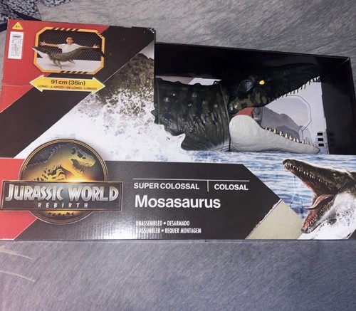 Jurassic World Rebirth Super Colossal Mosasaurus Action Figure New In ...