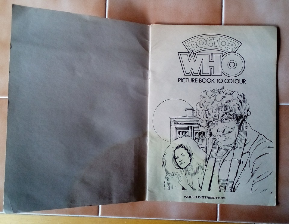 Doctor Who Press-Out Book Tom Baker 4th Dr & Romana 1977 World ...