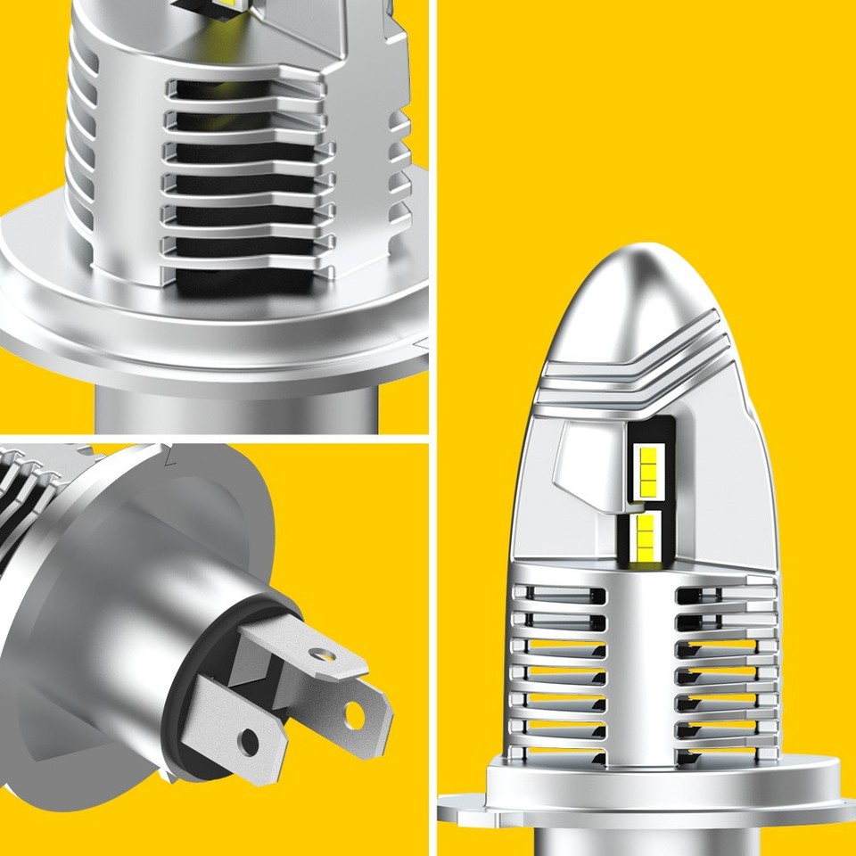 AUXITO 9003 H4 LED Headlight Bulbs High Low Beam 30W 6000K White Canbus ...