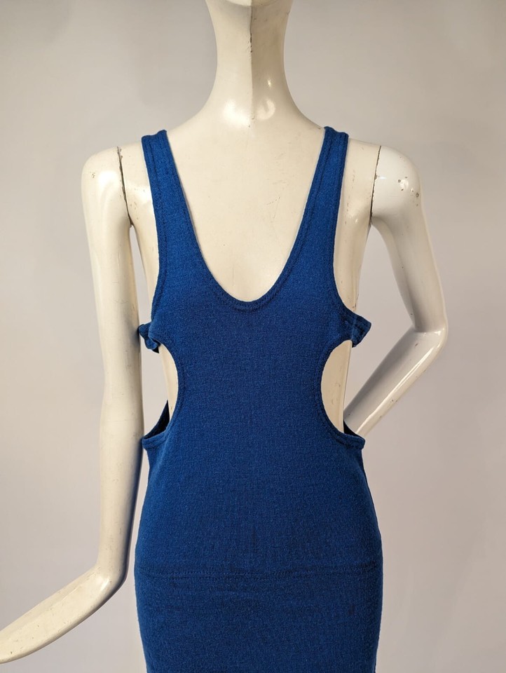 VINTAGE 1920’S MEN’S BLUE WOOL BATHING SUIT W OPEN STRAP SIDES | eBay