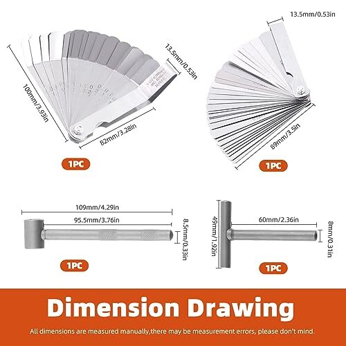 4pcs Valve Adjusting Tool Kit Motorcycle Scooter Valve Tool Engine ...