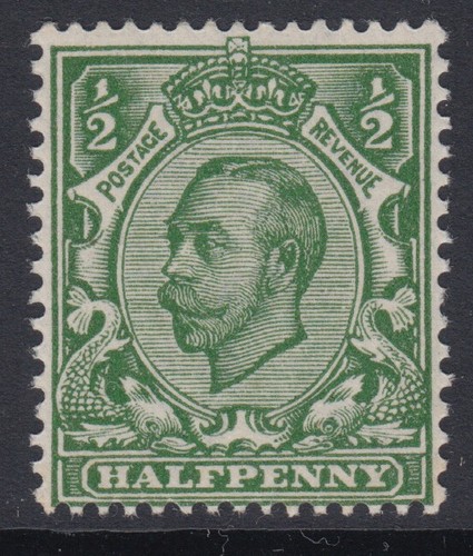 SG 344 1/2d Deep Green N5 (3) Wmk Royal Cypher very fine & fresh ...