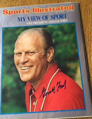 Gerald Ford Hand Signed Autographed Magazine Sports Illustrated 1974 ...