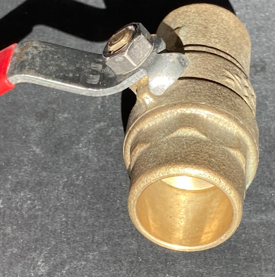 2 Mueller B&K Inline Ball 3/4" Bronze Valve 600 WOG 150 WSP Sweat ...