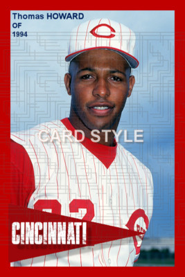 Thomas Howard - 1994 Cincinnati Reds - choose a size - full color print ...