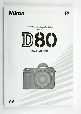 197166 Nikon D80 Digital SLR Original User Instruction Manual *IN ...