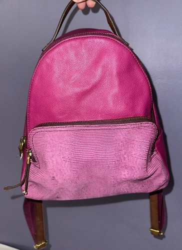 Fossil Felicity mini backpack Pink & Purple Leather READ | eBay