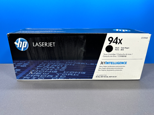 HP 94X BLACK INK TONER CARTRIDGE CF294X LASERJET LASER JET OEM GENUINE ...