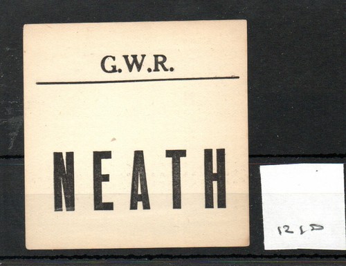 Great Western Railway. GWR - Luggage Label (1210) Neath | eBay