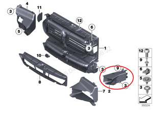 NEW BMW 5 F10 FRONT LEFT BRAKE AIR DUCT 7331783 51747331783 2015 OEM | eBay