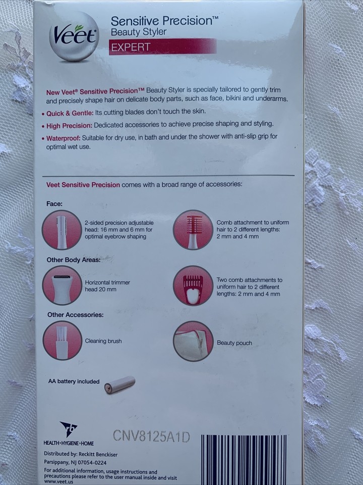 Veet Sensitive Precision Beauty Styler Expert Hair Trimmer Set ...