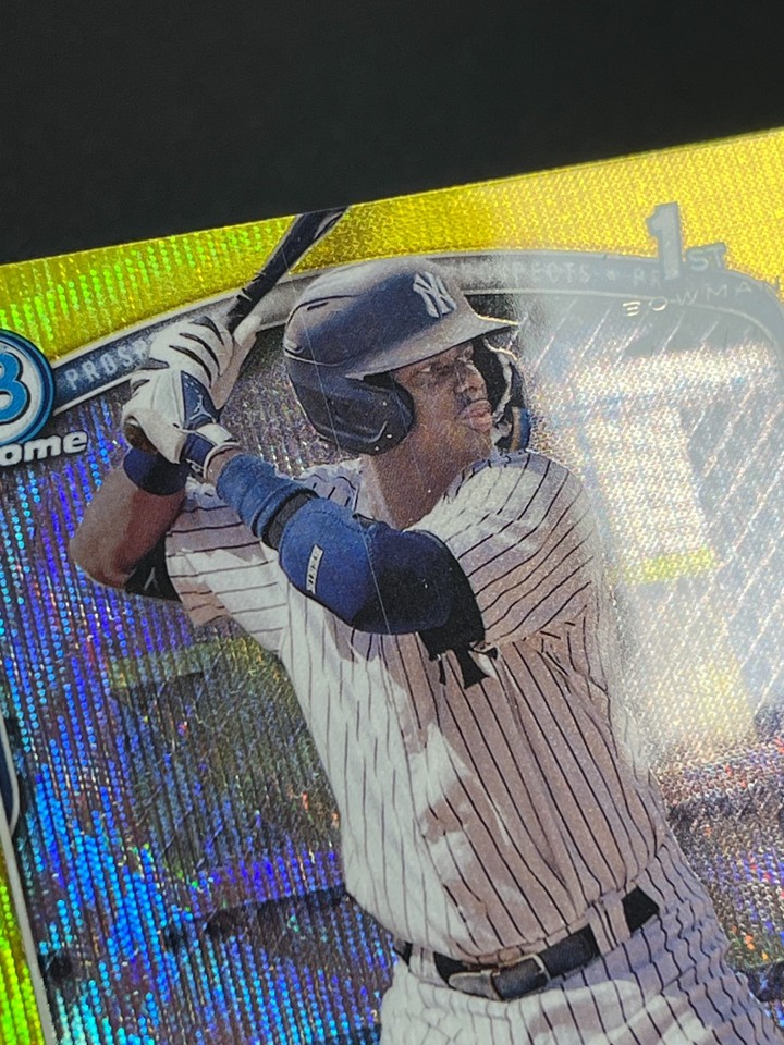 2024 Bowman Chrome #BCP-71 Richard Matic 1st Yellow Wave Refractor 66/ ...